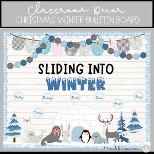 Arctic Animals Winter Bulletin Board Decor (digital Download) - Etsy