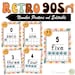 Retro 90s Theme Classroom Decor BUNDLE | Printable | Digital Download ...