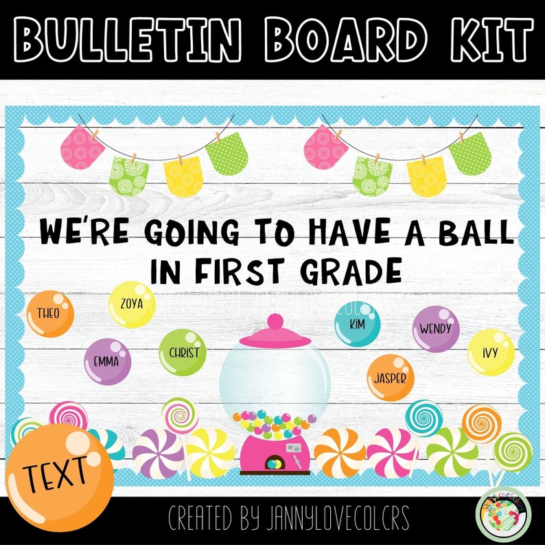 Sweet Year Bulletin Board Kit: Printable Classroom Decor (digital ...