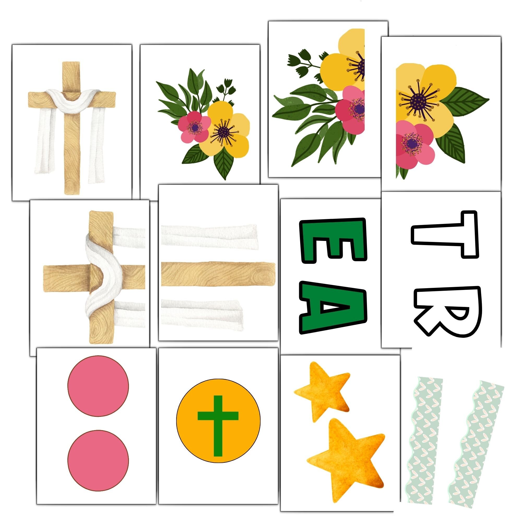 He is Risen Easter Bulletin Board Kit Spring Door Decor March/april ...