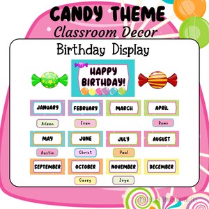 Candy Theme - Classroom Decor Bundle | Back to School Classroom ...