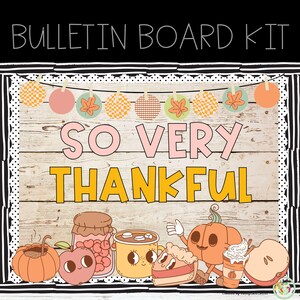 Thanksgiving Bulletin Board Kit: Autumn Classroom Decor (digital ...