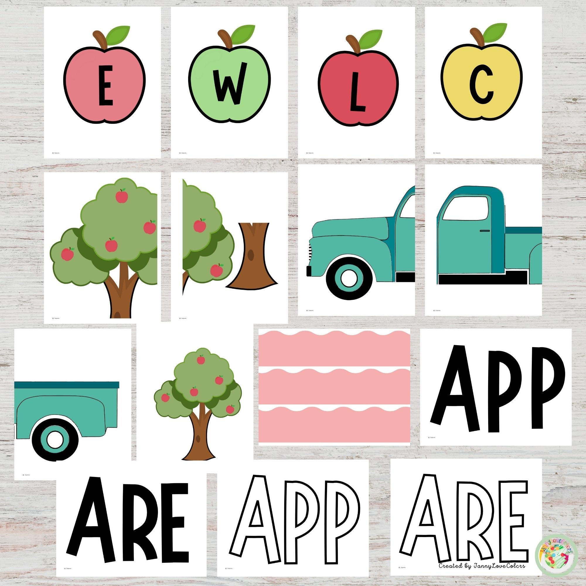 Apple Back to School Bulletin Board Kit: Classroom Door Decor (PDF ...