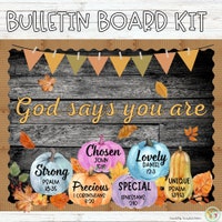 Fall Thanksgiving Christian Bulletin Board: What Are You Thankful for ...