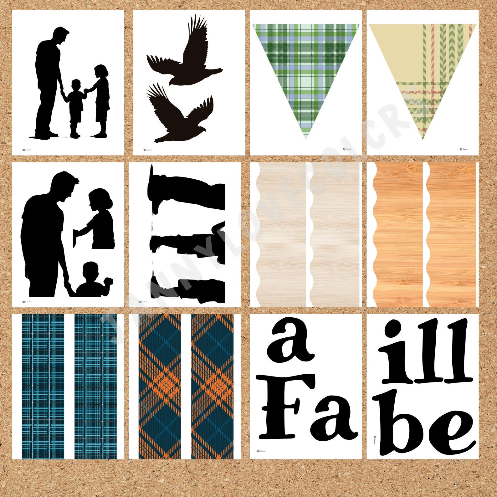 Father's Day Bulletin Board Kit: Bible Verse Decor (digital Download ...