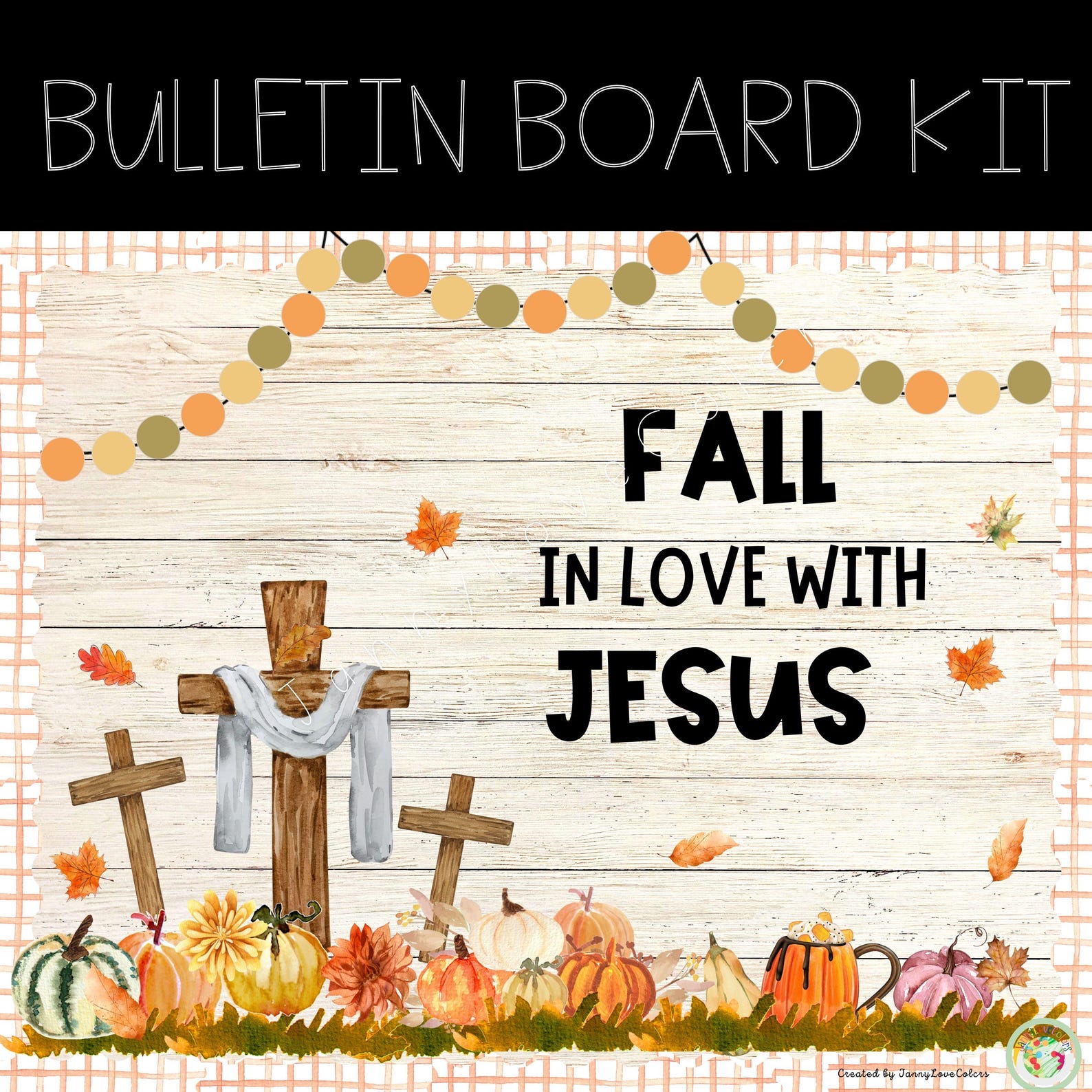Fall Bulletin Board Kit: Church, Sunday School Decor (digital Download ...