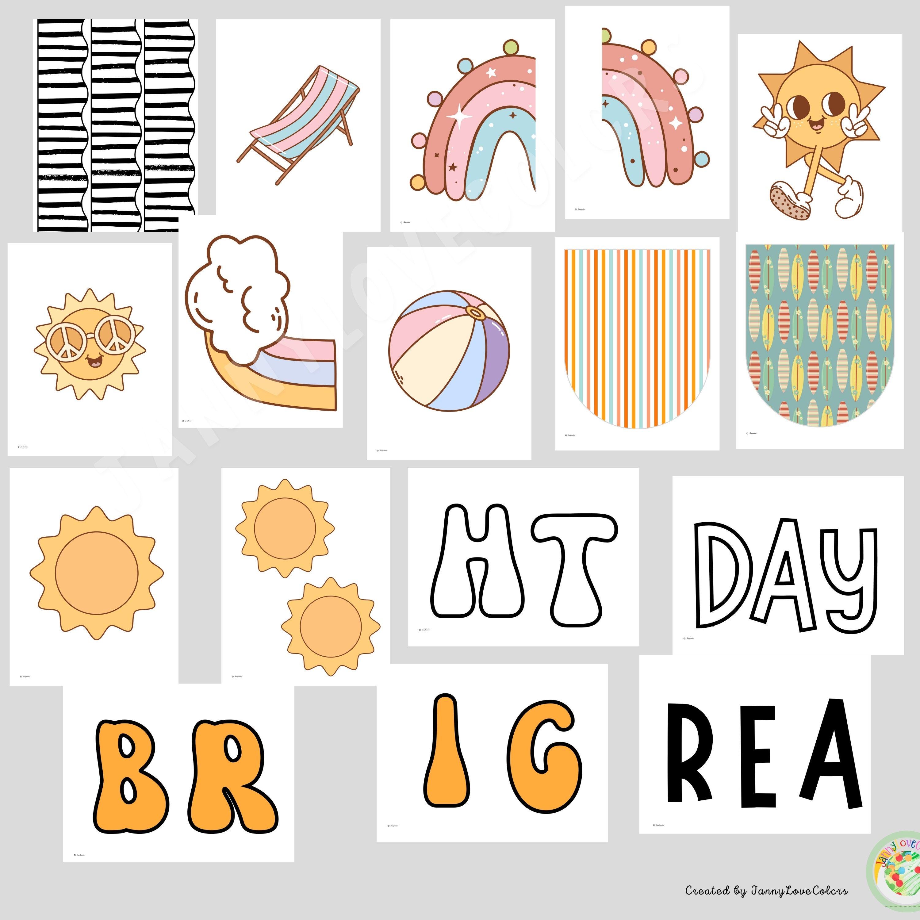 Here Comes the Sun Classroom Bulletin Board Kit Spring Door Decoration ...
