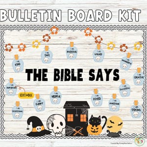 Halloween Bulletin Board Kit October Classroom Decor Positive ...