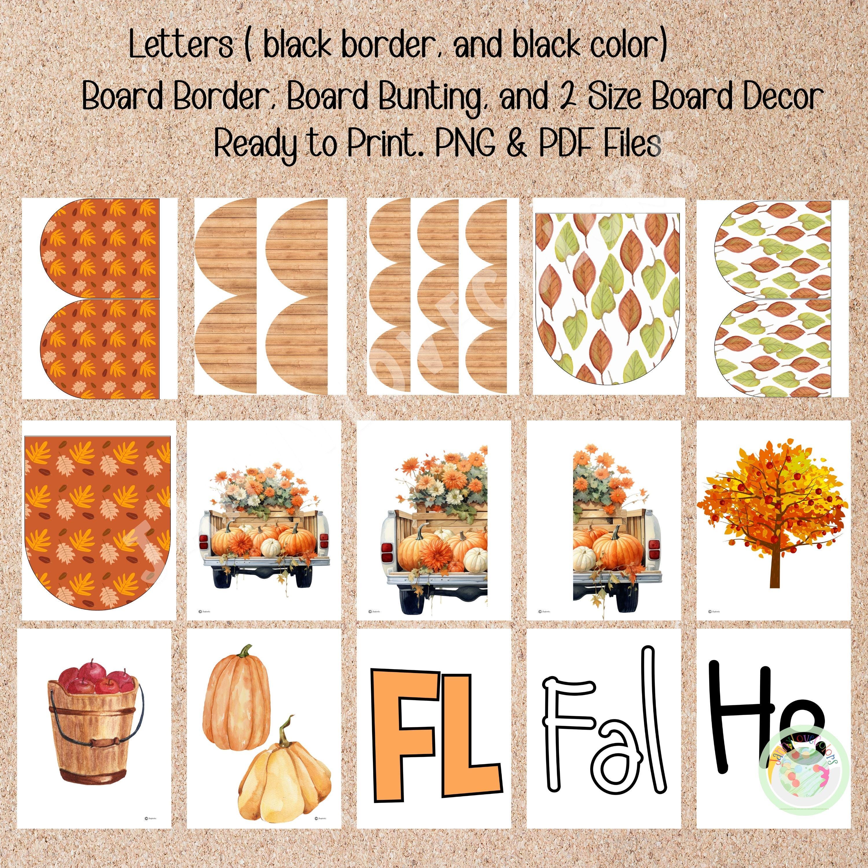 Christian Fall Bulletin Board Kit: Bible Verse Classroom Decor (PDF ...