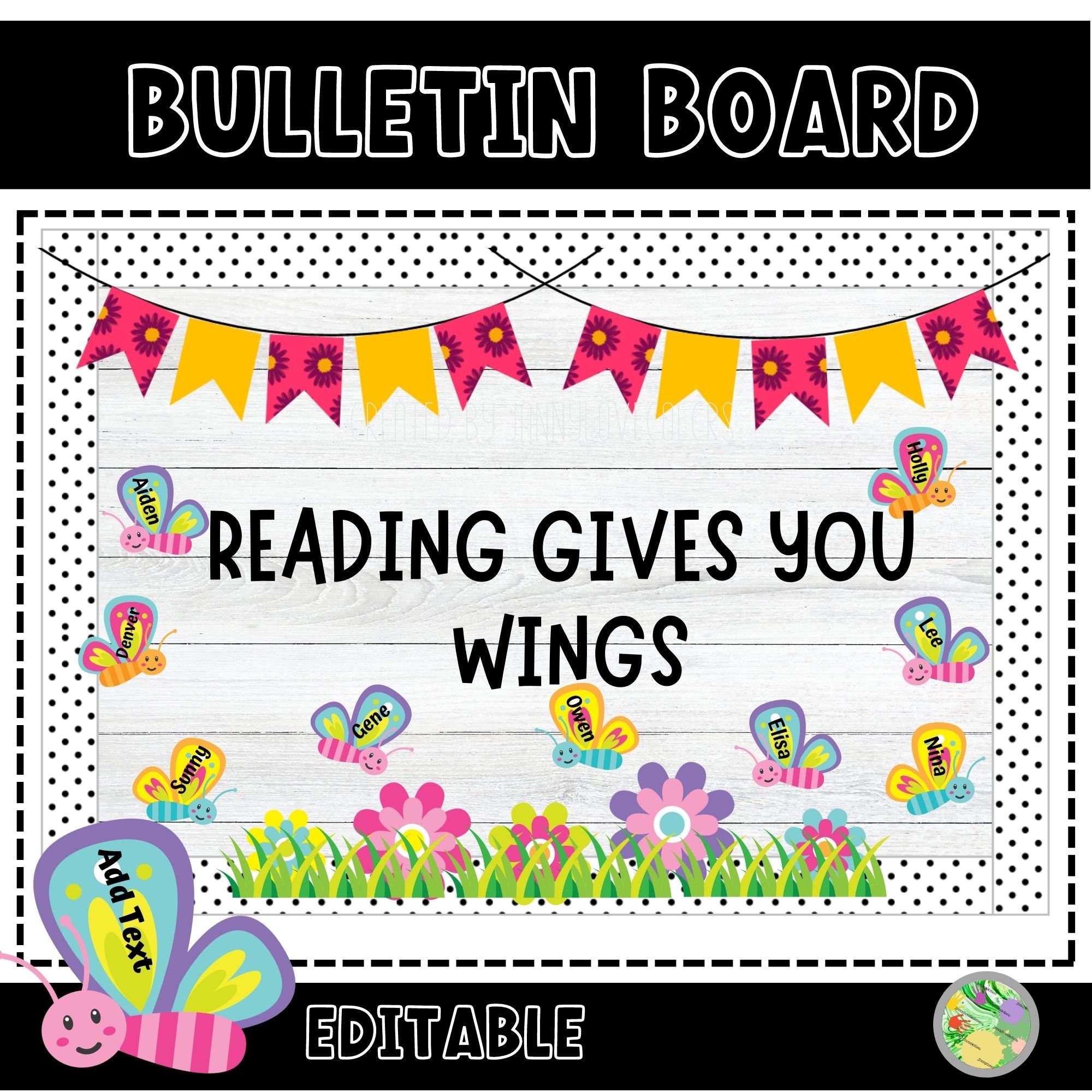 Butterflies Spring Bulletin Board ,door Decoration, Classroom Decor ...