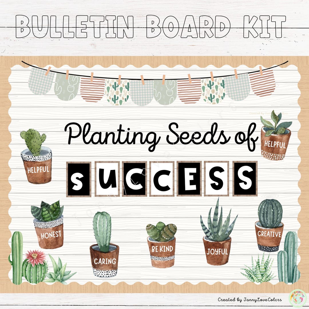 Plant Seeds of Kindness Bulletin Board Kit Classroom Decor Door Decor ...