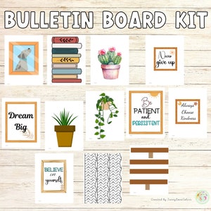 Growth Mindset Classroom Decor: Motivational Quotes Bulletin Board (PDF ...