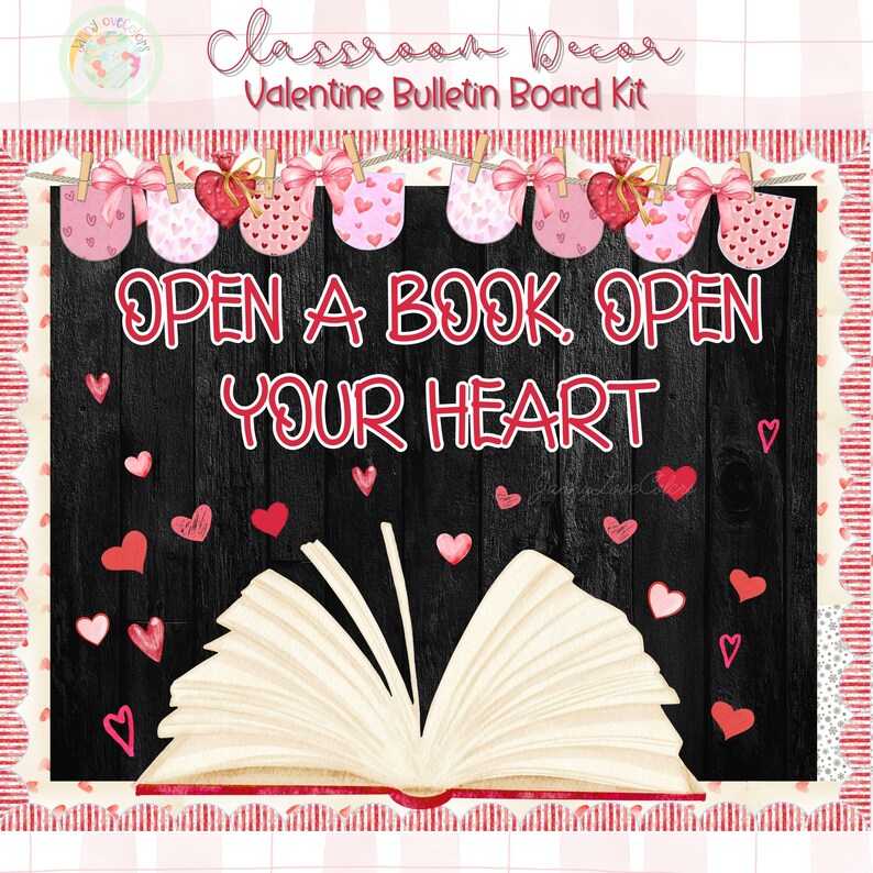 Valentine Bulletin Board Kit | Reading Corner Posters | Library ...