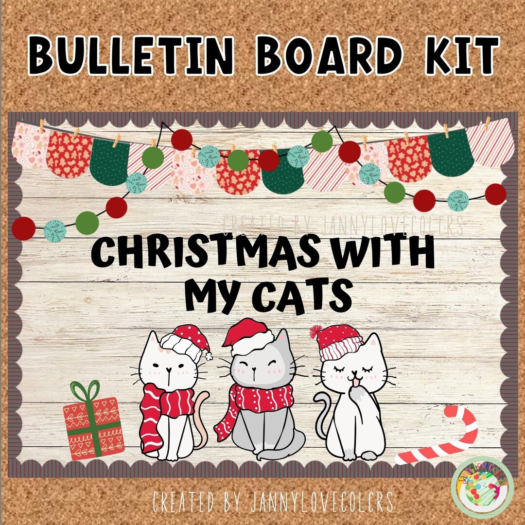 Christmas Bulletin Board Kit or Door Decoration December, Bulletin ...