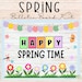 Spring Bulletin Board Classroom Decor Kit Printable - Etsy