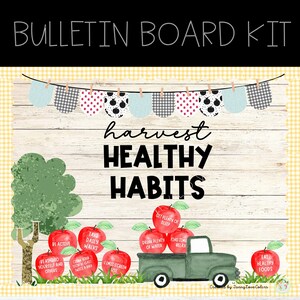 Fall for Healthy Habits Bulletin Board Kit Nurse Health Office ...