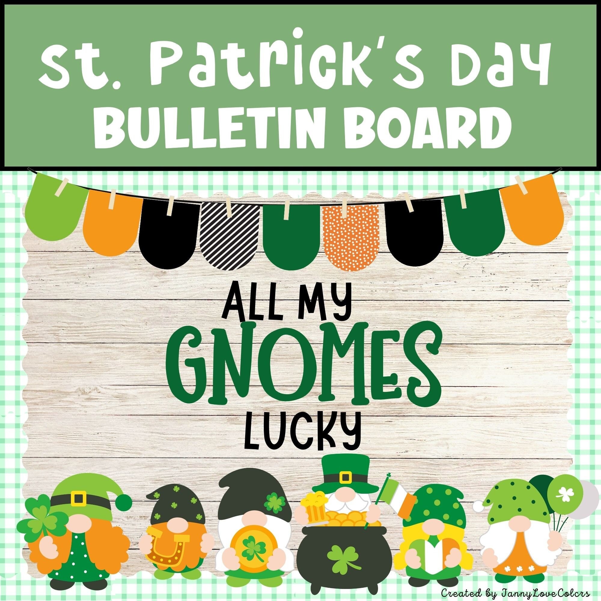 March Bulletin Board Ideas All My Gnomes Lucky St. Patrick's Day - Etsy