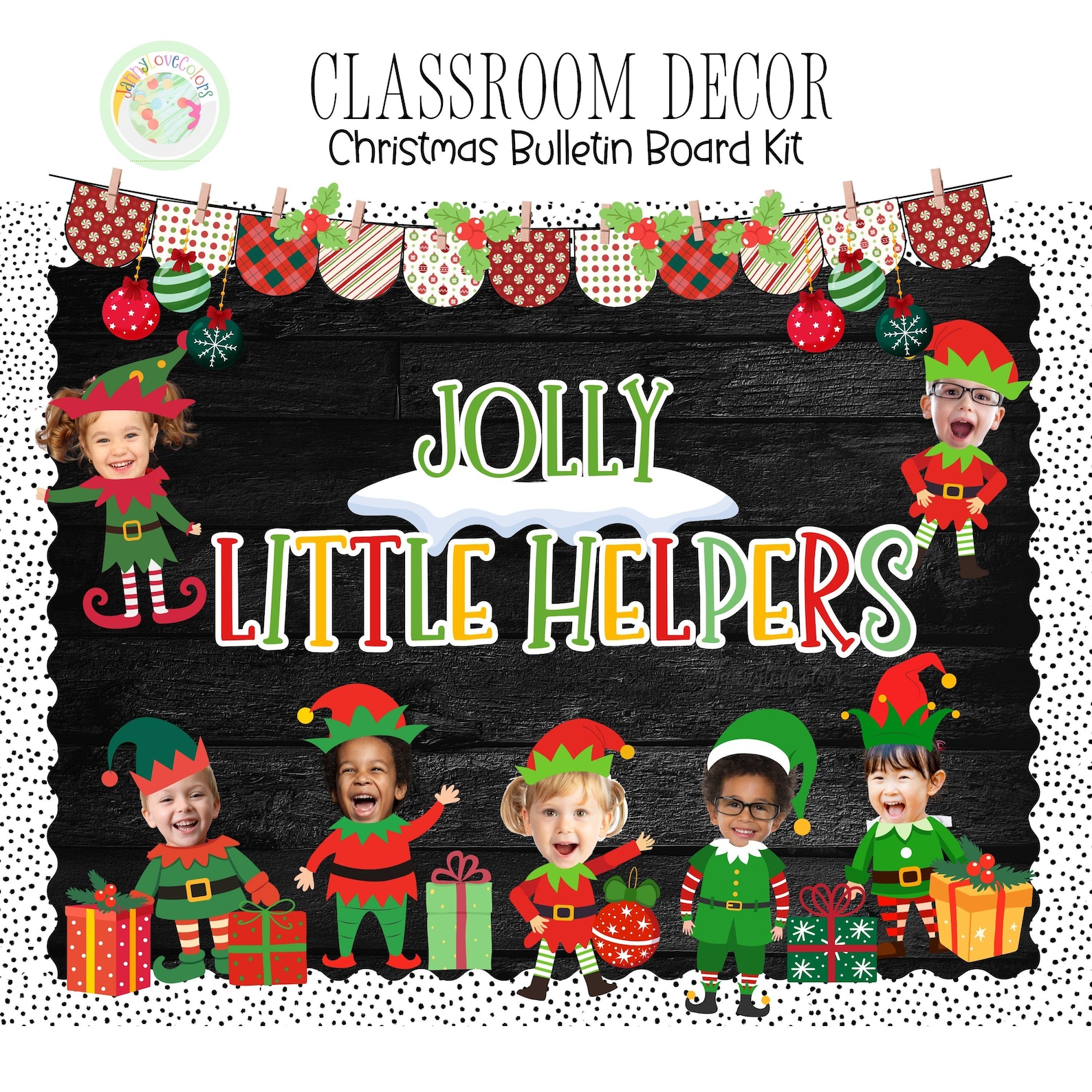 Christmas Elf Bulletin Board Kit | Holiday Classroom Decor | Winter ...