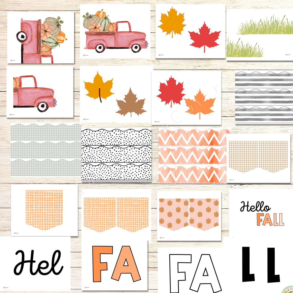 Fall Classroom Bulletin Board Kit: Autumn Decor (digital Download) - Etsy