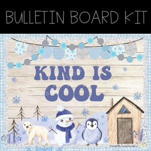 Following Jesus is Cool Winter Bulletin Board Kit Calm Classroom Decor ...