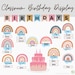 Boho Rainbow Classroom Decor Bundle: Editable, Calm, Cheerful - Etsy
