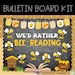 Bee Reading Bulletin Board Spring Summer Library Boards Door Decor - Etsy