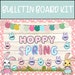 Spring Bunny Bulletin Board Classroom Decor Kit, Editable - Etsy