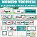 Modern Tropical, Classroom Decor Bundle, Door Decor, Back to School ...