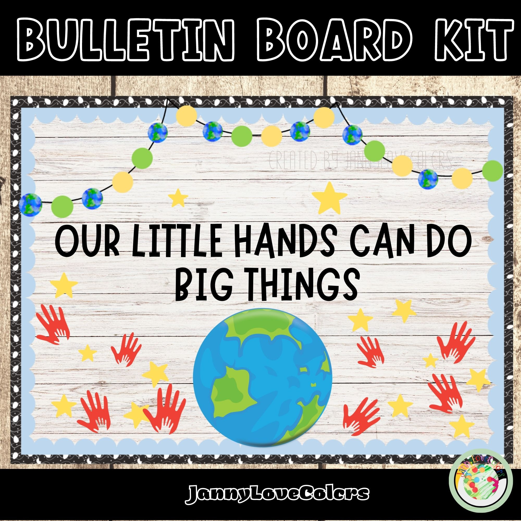 Earth Day Bulletin Board Kit Classroom Bulletin Board Earth Day ...