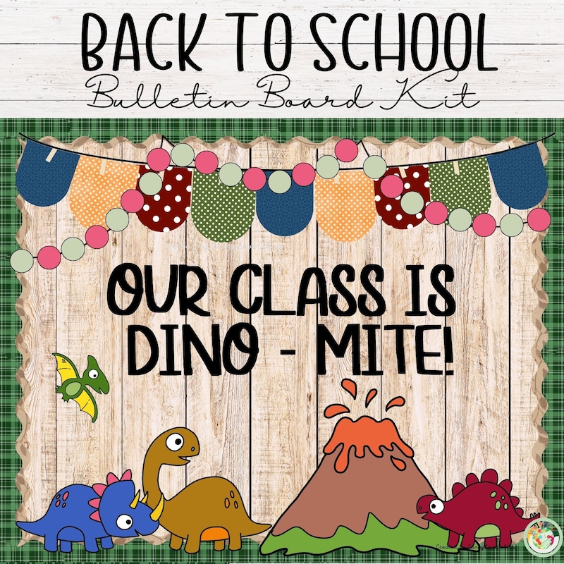 Dinosaur Bulletin Board - Etsy