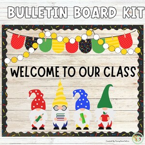 Back to School Gnomes Bulletin Board or Door Decor - Etsy