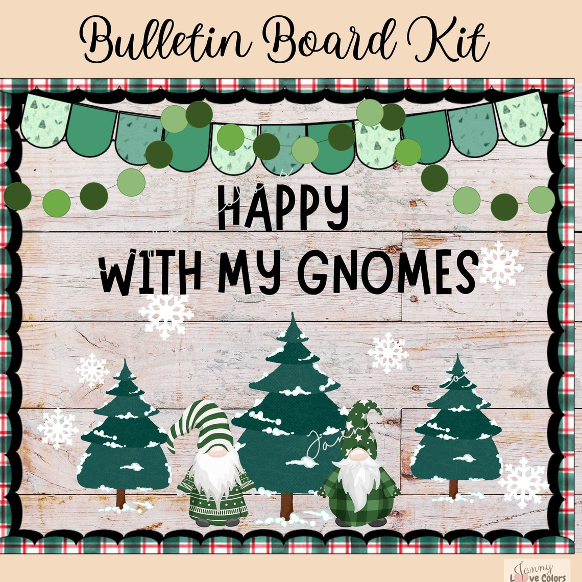 Winter Gnomes January Bulletin Board Kit or Door Decoration - Etsy