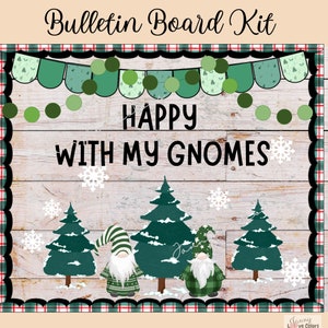 Winter Gnomes January Bulletin Board Kit or Door Decoration - Etsy