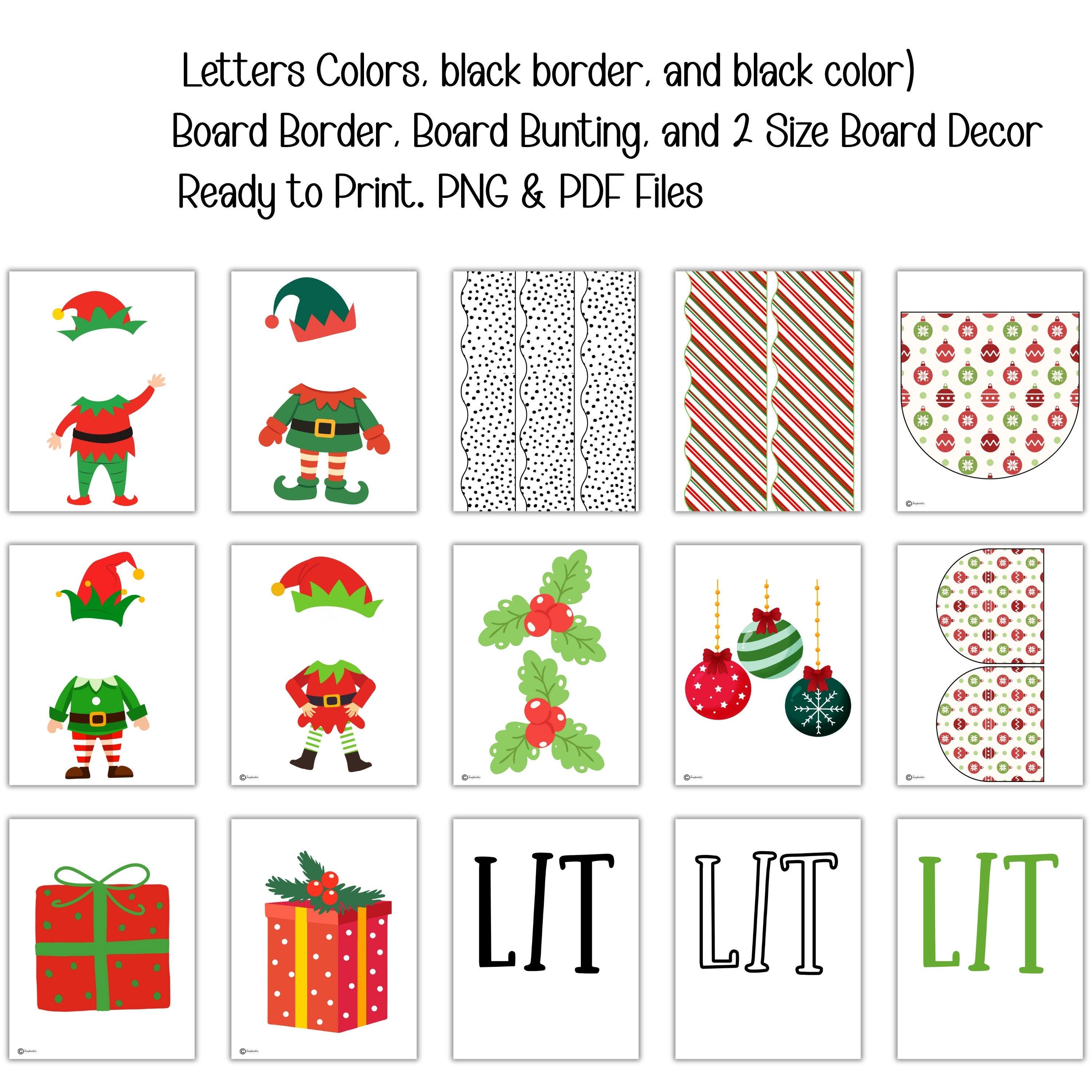 Christmas Elf Bulletin Board Kit | Holiday Classroom Decor | Winter ...