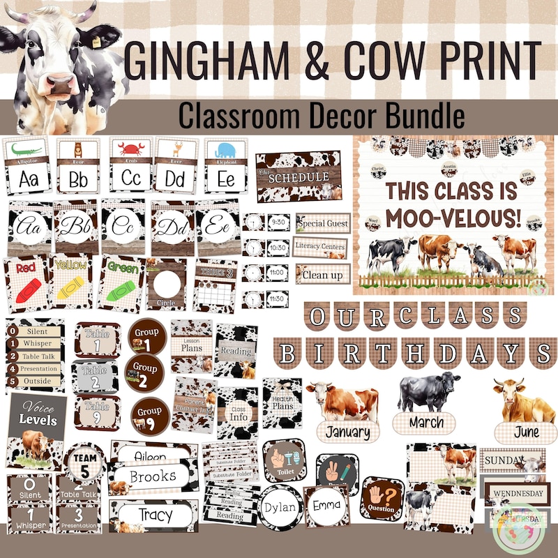 Farmhouse Classroom - Etsy