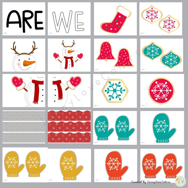 Smitten Winter Bulletin Board Kit: Christmas Classroom Decor (PDF) - Etsy