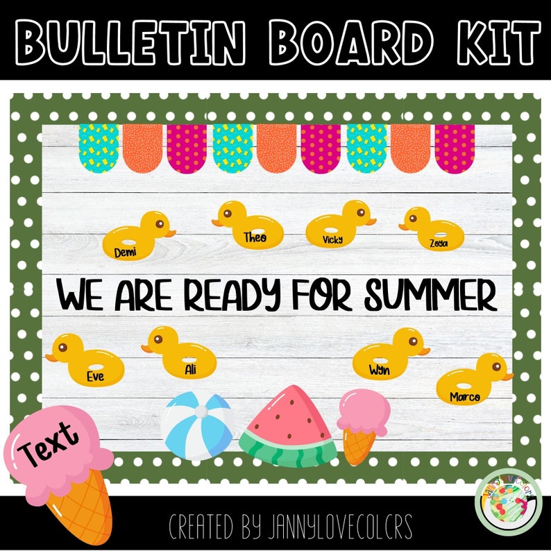 Floating Into Summer Bulletin Board Kit | Door Decor | Classroom Decor ...