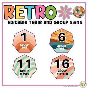Retro Classroom Decor Bundle, Classroom Decor Kit, Printable Decor ...