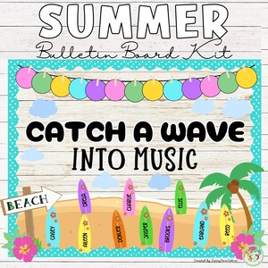 Summer Bulletin Board | Surfboard Bulletin Board | Back to School ...