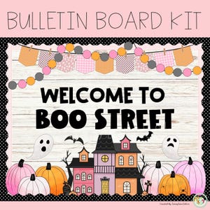 Halloween Bulletin Board Kit October Bulletin Board - Etsy
