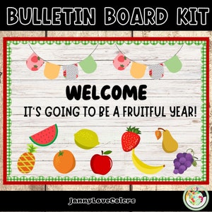 Fruit of the Spirit - Christian - Church Bulletin Board Kit-summer ...