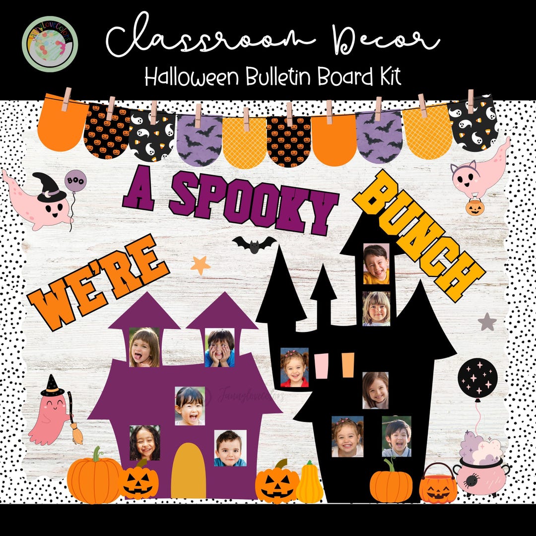 Halloween Bulletin Board Kit | Spooky Classroom Decor (digital Download ...