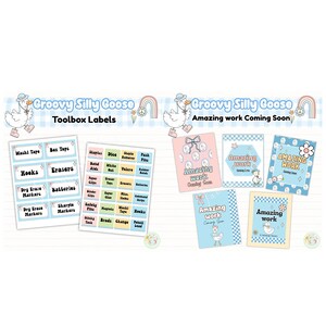 Groovy Silly Goose Classroom Decor Bundle: Pastel Theme - Etsy
