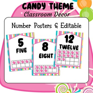 Candy Theme - Classroom Decor Bundle | Back to School Classroom ...