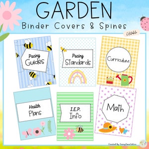 Garden Theme Classroom Decor Bundle: Editable Modern Decorations ...