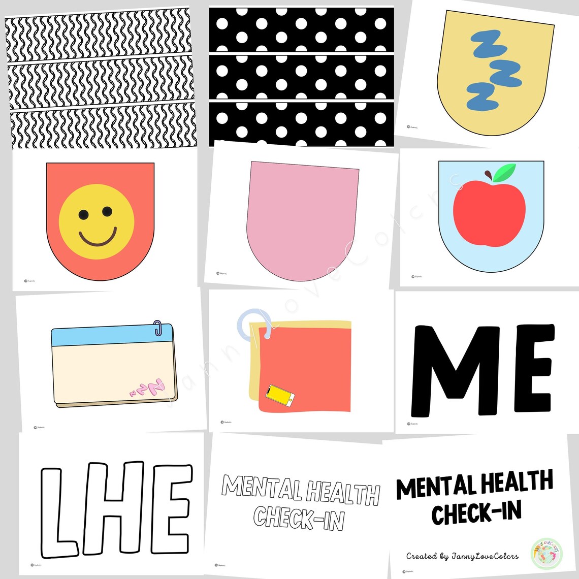Mental Health Check-in Bulletin Board Kit (digital Download) - Etsy