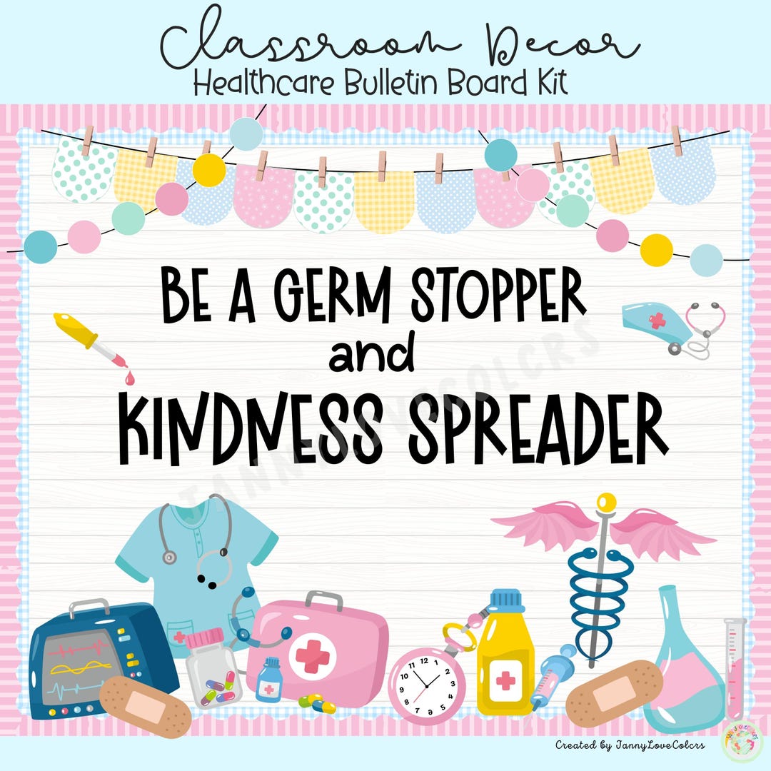 Healthcare Bulletin Board Kit: Nurse School Decor (PDF File) - Etsy