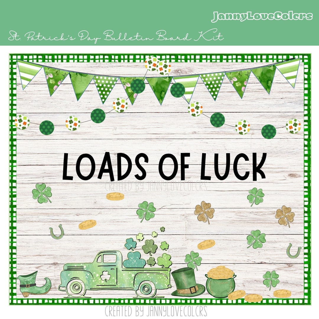 St.patrick's Day Bulletin Board Kit Classroom Decorations - Etsy