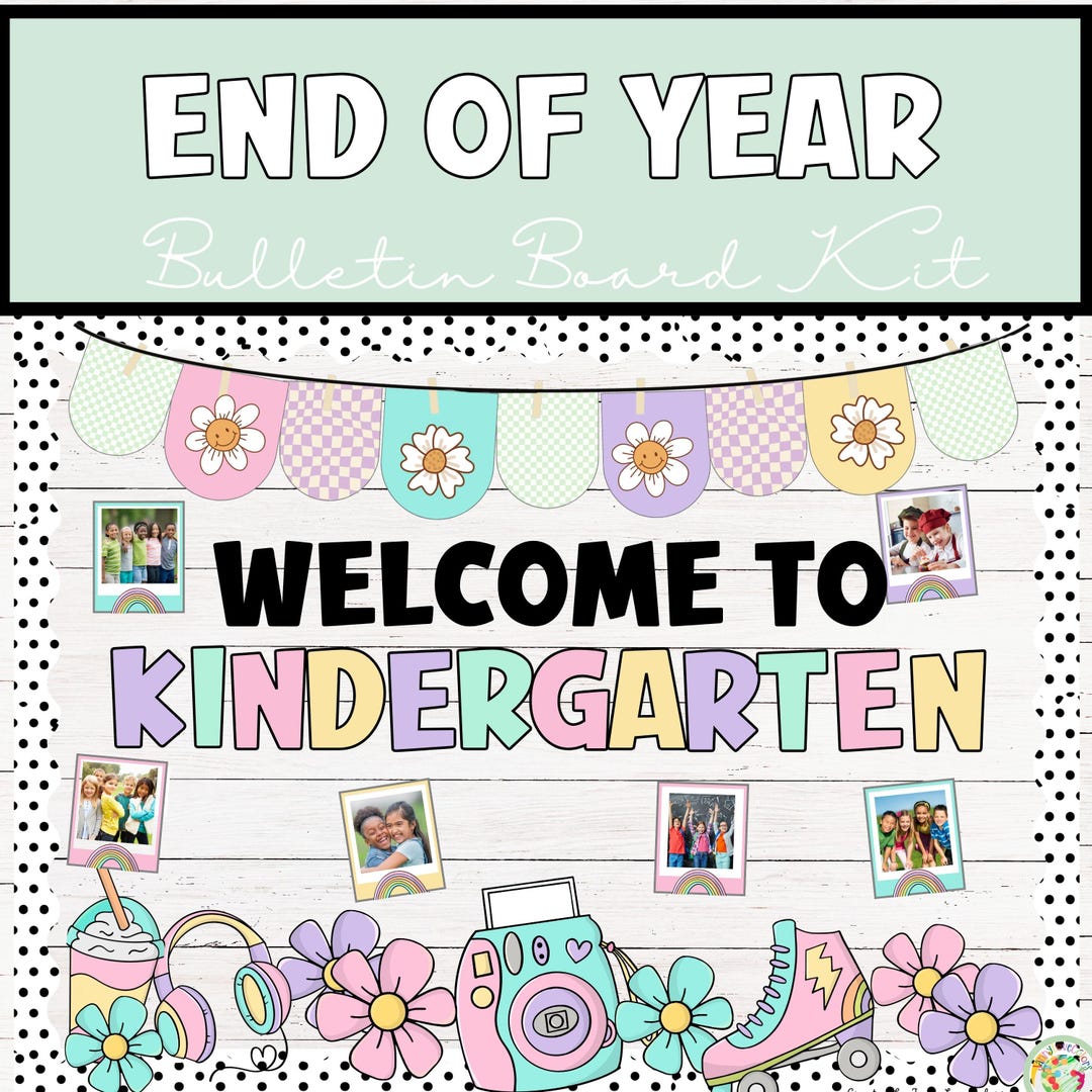 End of Year Bulletin Board, Door Decor, or Poster, Groovy Classroom ...