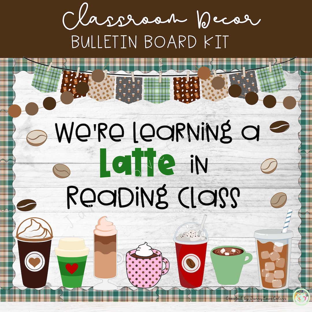 Coffee Lover Classroom Bulletin Board Decor (digital Download) - Etsy